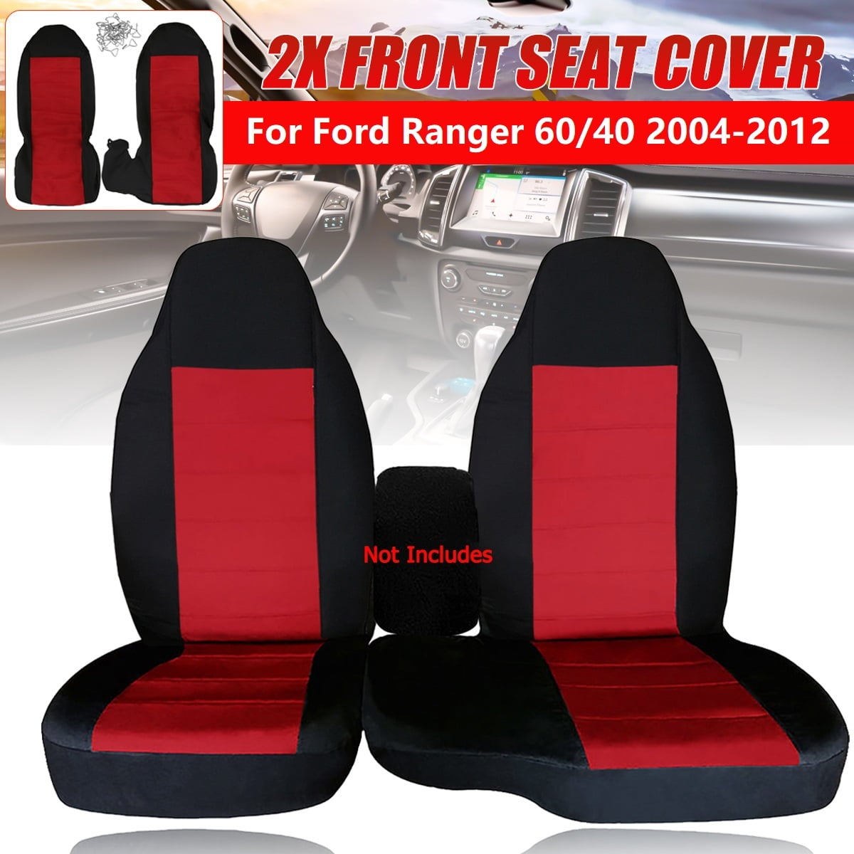 2pcs/Set Fit for Ford Ranger 60/40 Highback 2004-2012,Car Pickup Truck ...