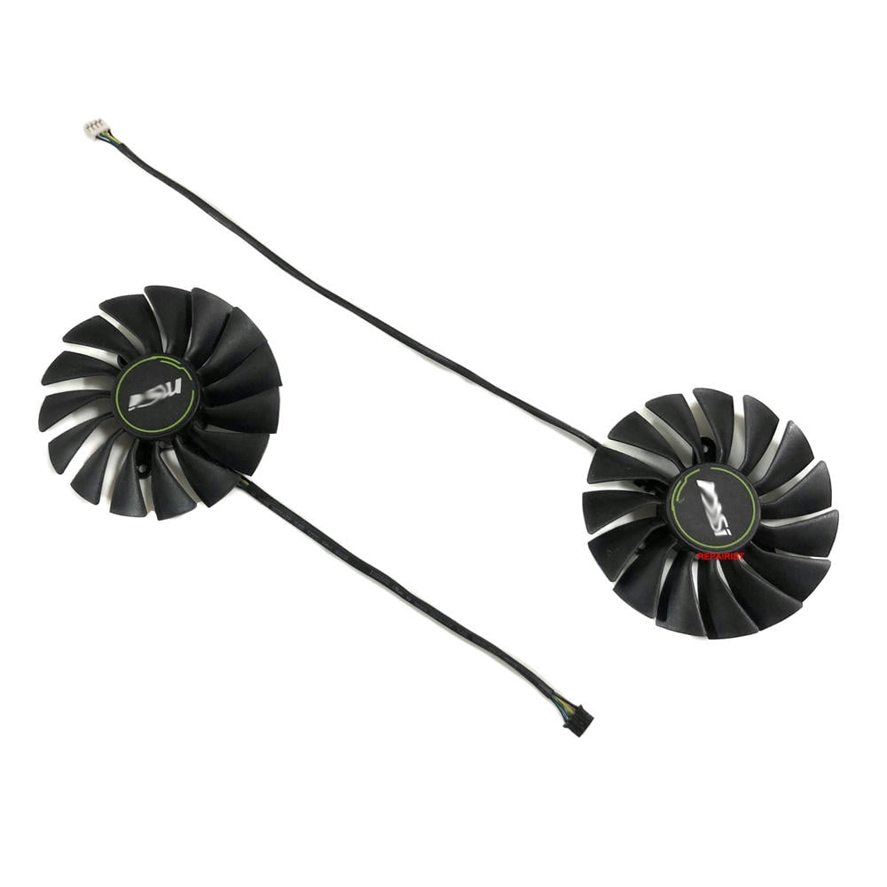 2pcs/Set Graphics Card Fan GPU Cooler 90MM(85MM) PLA09215B12H For ...