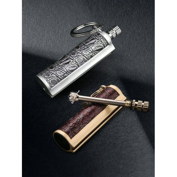 2pcs/Set Permanent Match Lighter With Keychain Waterproof Flint & Steel ...