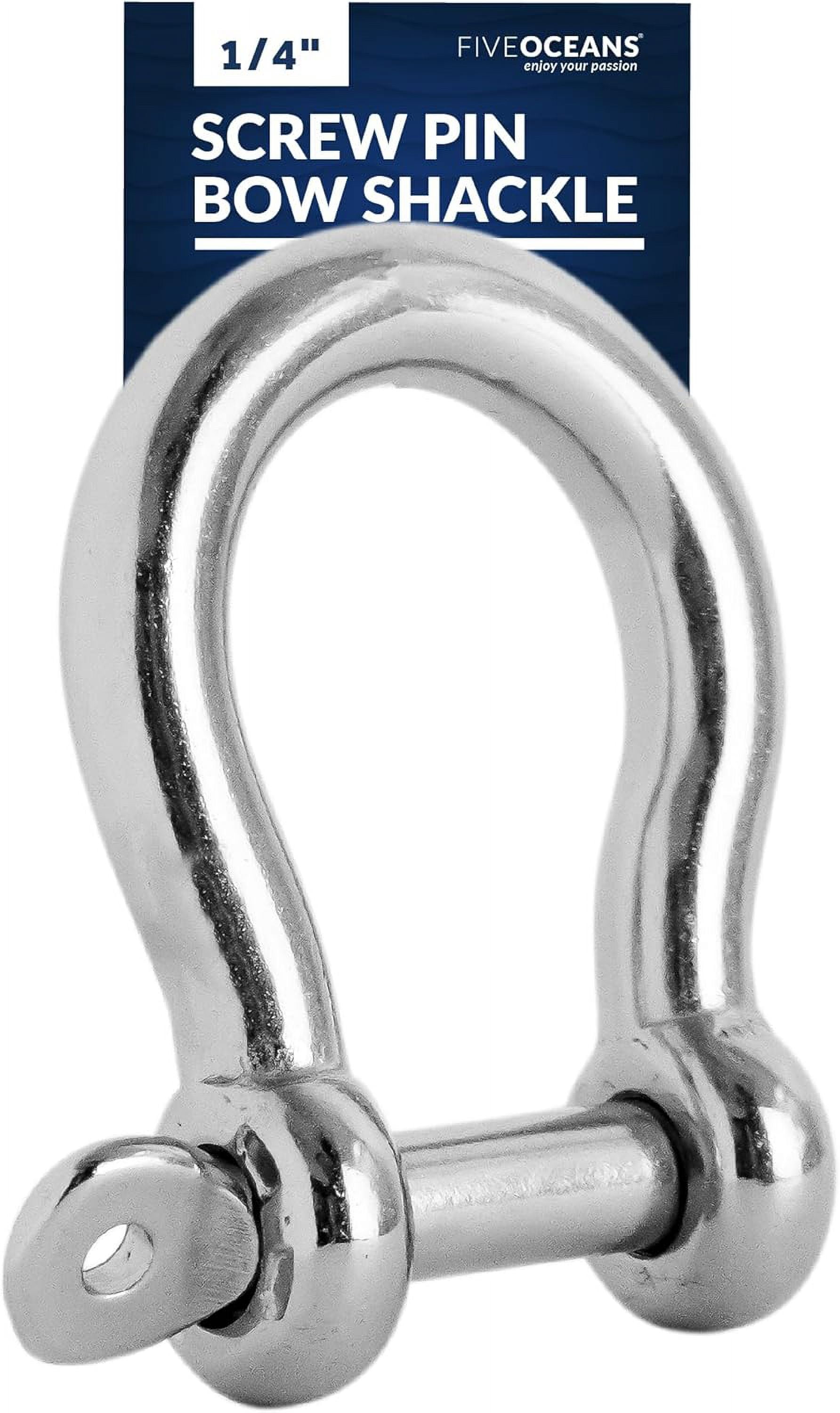 2pcs Shackles - Pin Anchor Shackle - Bow Shackle - Heavy Duty Stainless ...