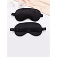 2pcs Shading Sleep Eye Mask Imitation Silk Ice Feel Comfortable ...