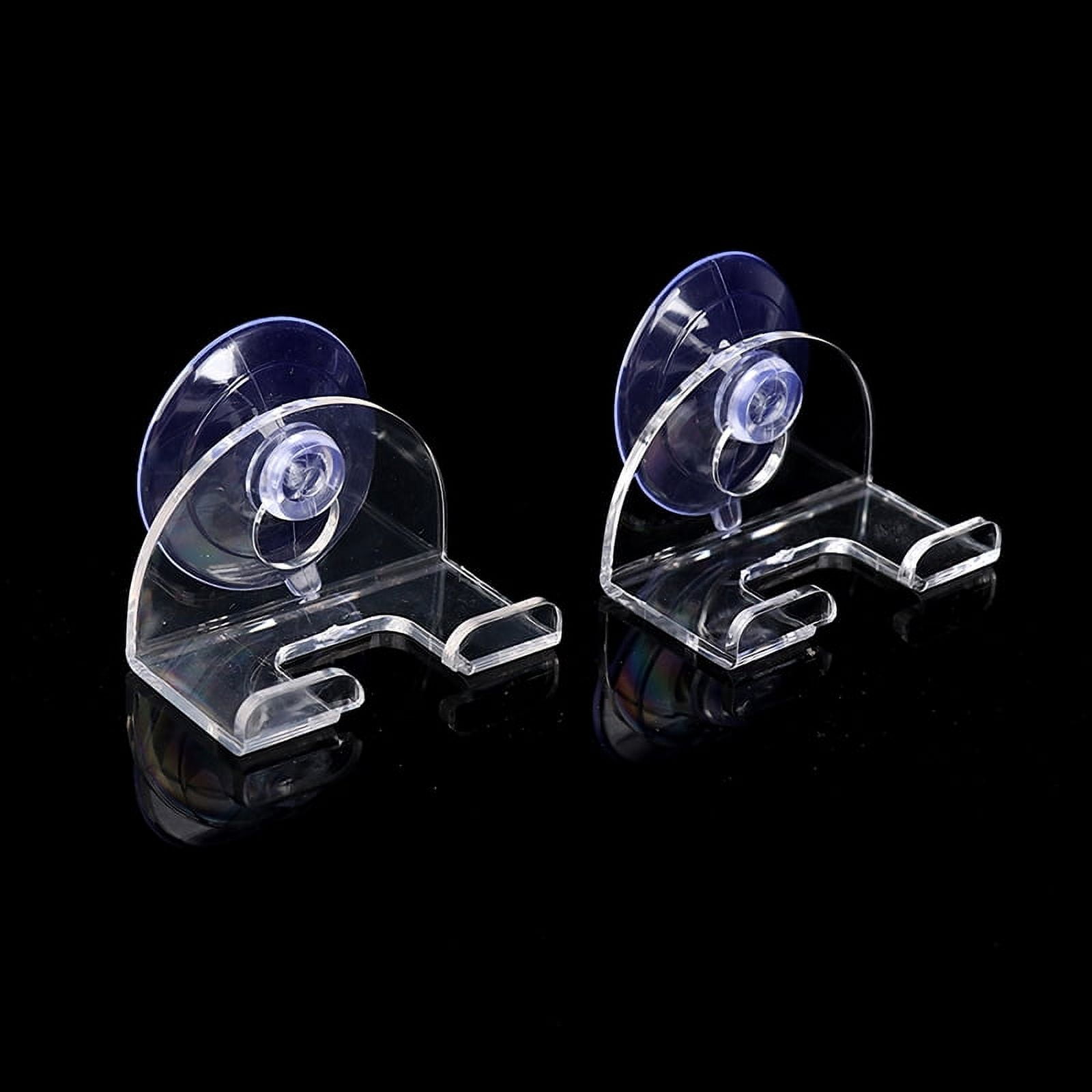 2pcs Shaver Holder Suction Cup Transparent Hook Razor Rack Waterproof ...