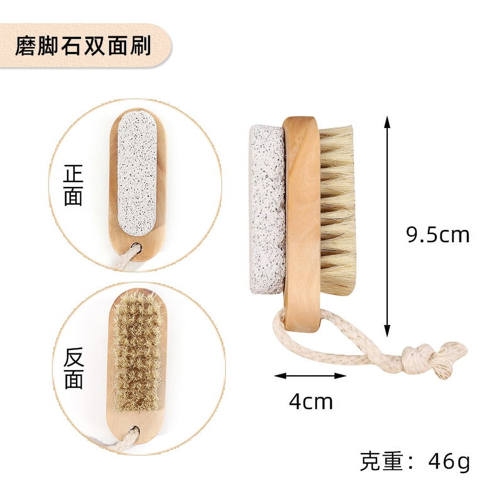 2pcs Shower Body Brush Bathing Scrubing with Exfoliator Stone for Skin ...