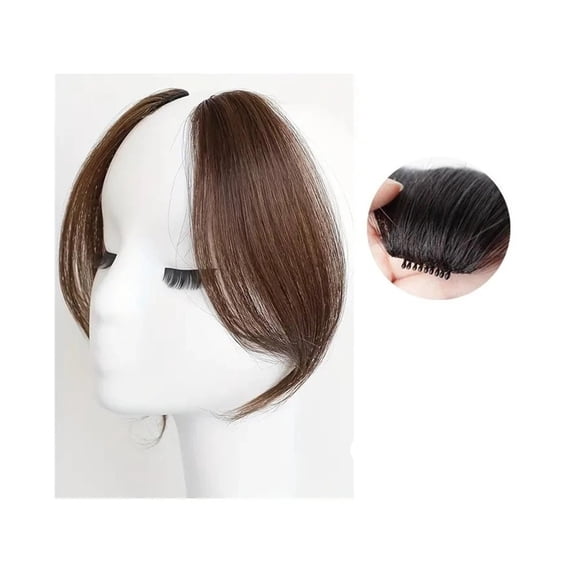 2pcs Side Bangs Synthetic Hair Extension Easy Clip In Gradient Bangs ...