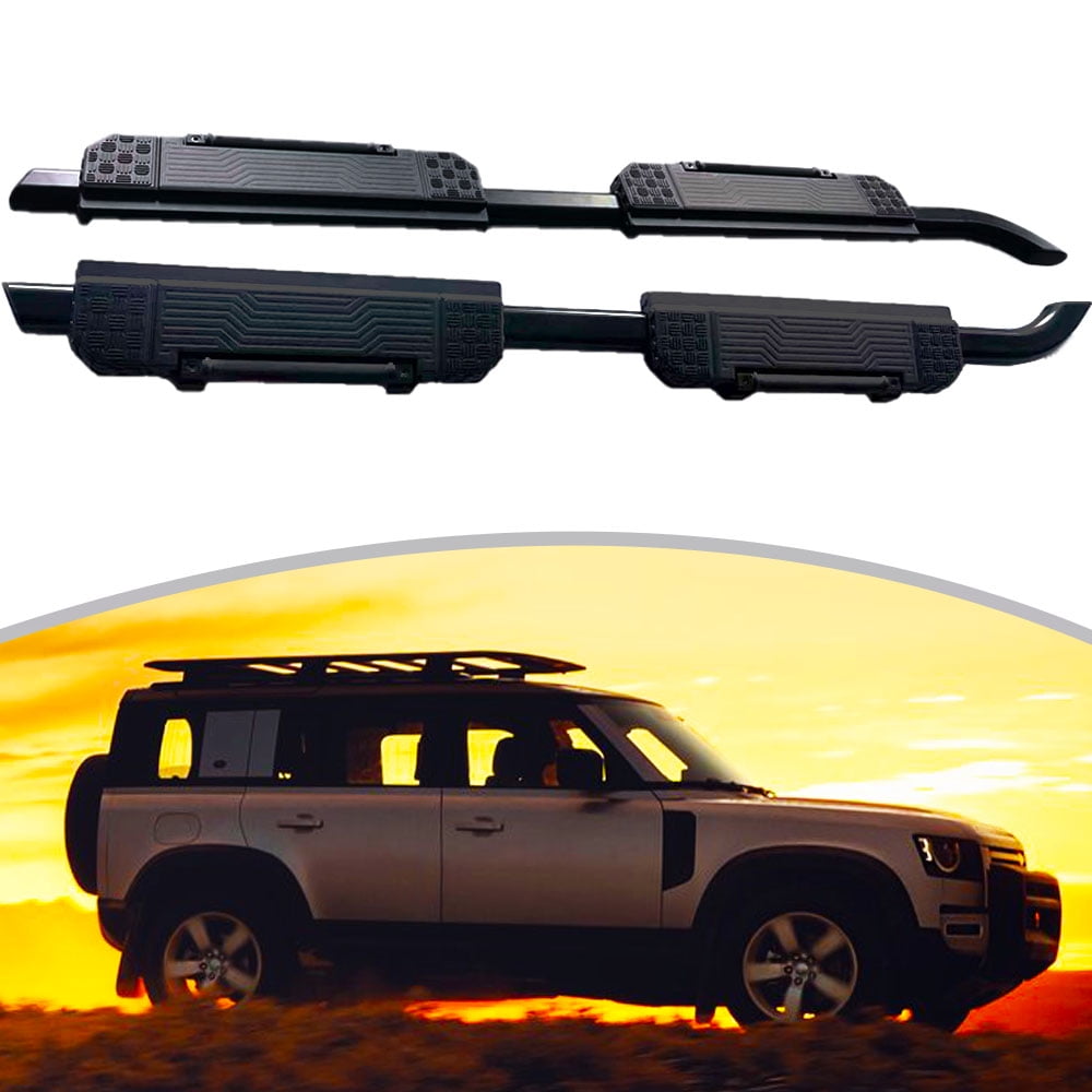 For LR Defender 110/130 L663 2020-2026 Black Anti-Slip Running Boards ...