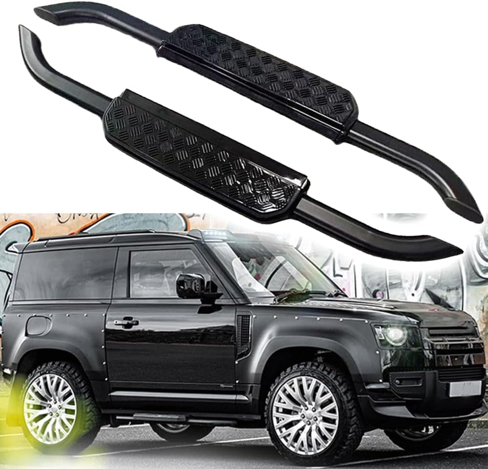 2pcs Side Step fit for Land Rover Defender 90 2020-2024 L663 2door ...