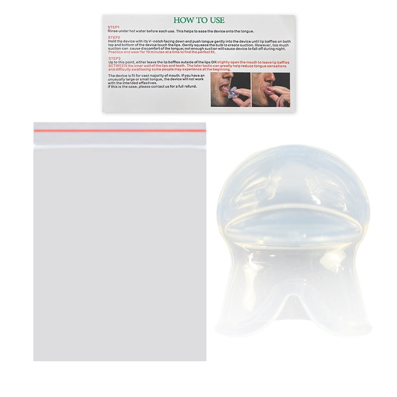 2pcs Silicone Anti Snoring Tongue Device Sleep Apnea Aid Stop Snore ...