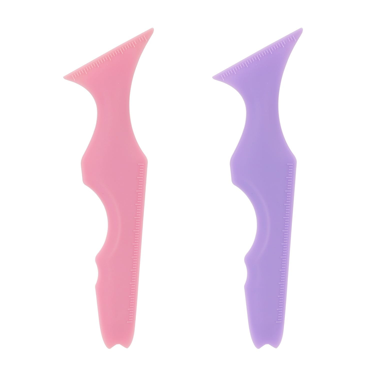 2pcs Silicone Beauty Rulers, Multipurpose Winged Tip Eyeliner Aid ...
