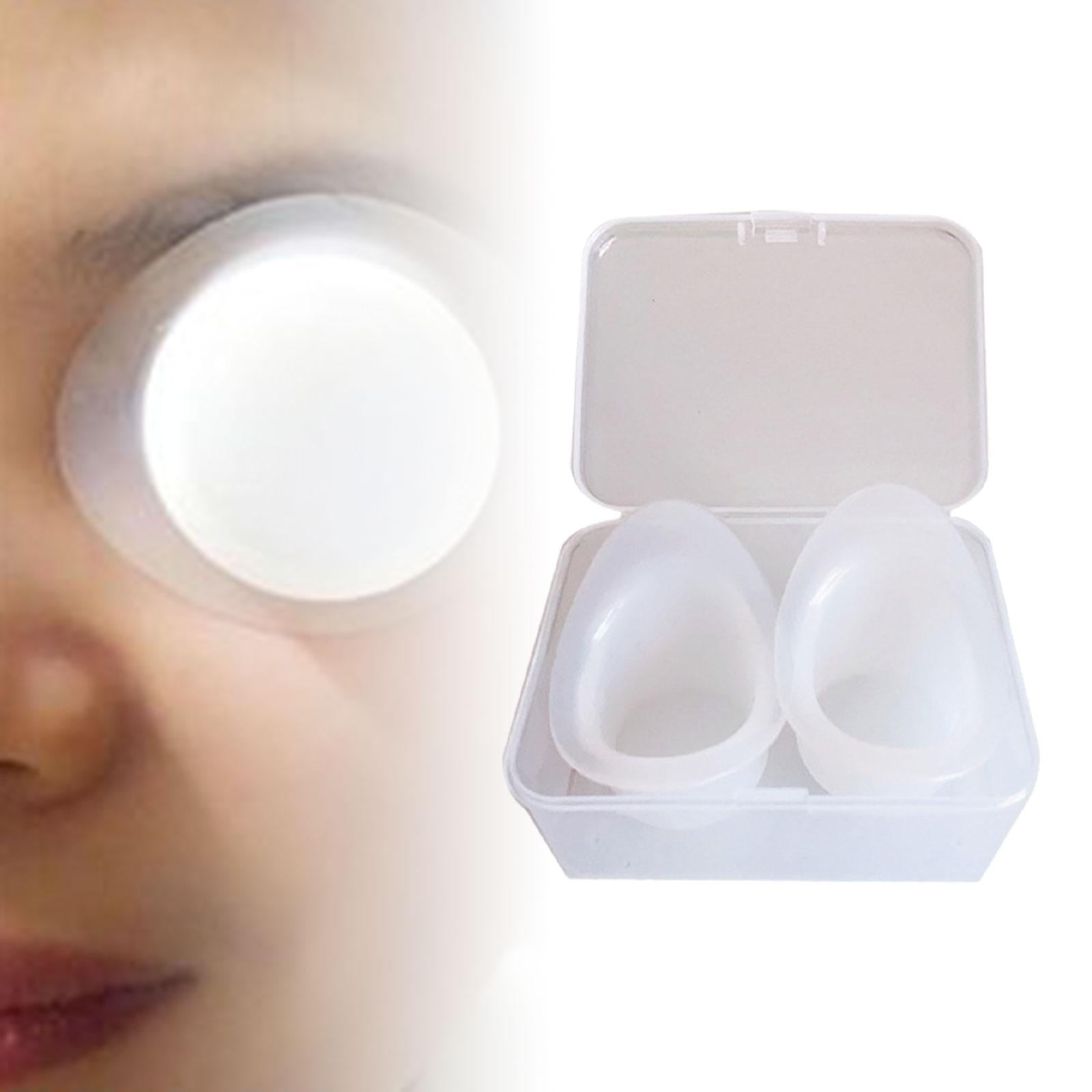 2pcs Silicone Eye Wash Cups Eye Shaped Rim Soft Portable Cleaning Cups ...