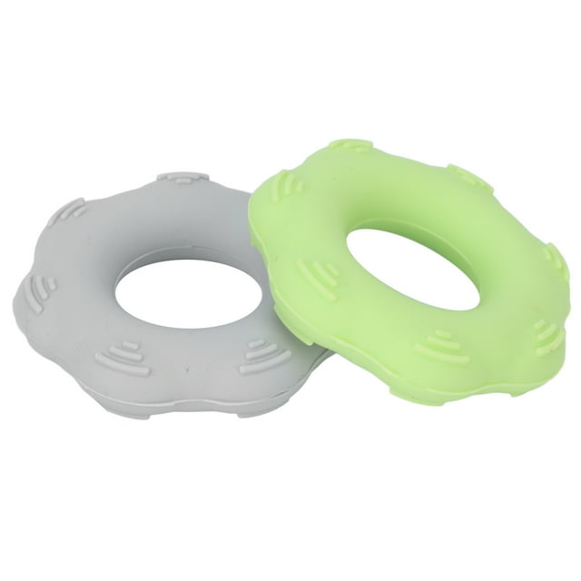2pcs Silicone Finger Exerciser Ring Massage Convex Point Hand Grip ...