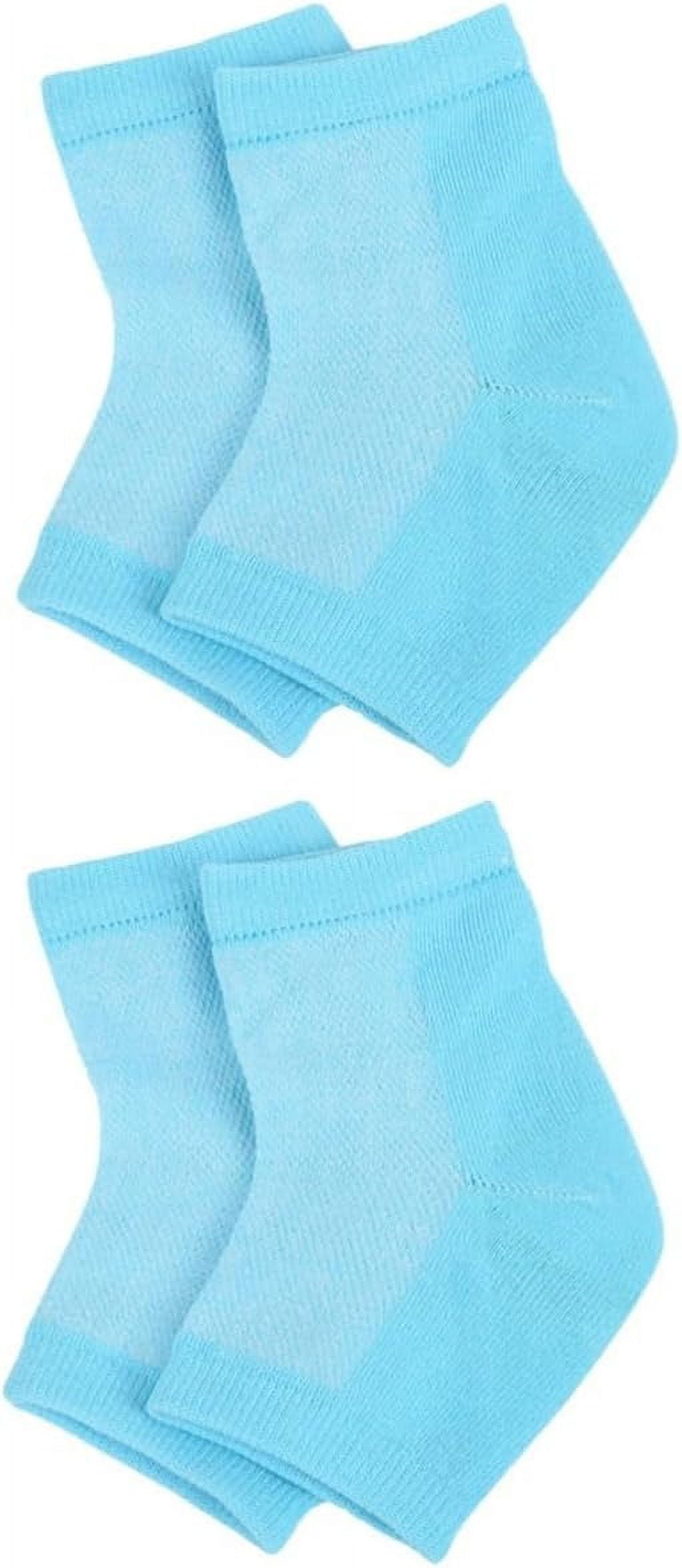 2pcs Silicone Gel Socks for Heels Breathable Socks Moisture Spa Heel ...