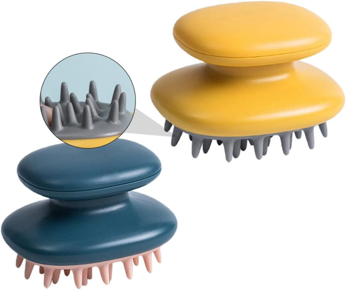 2pcs Silicone Massage Comb Air Cushion Comb Silicone Scalp Massager ...