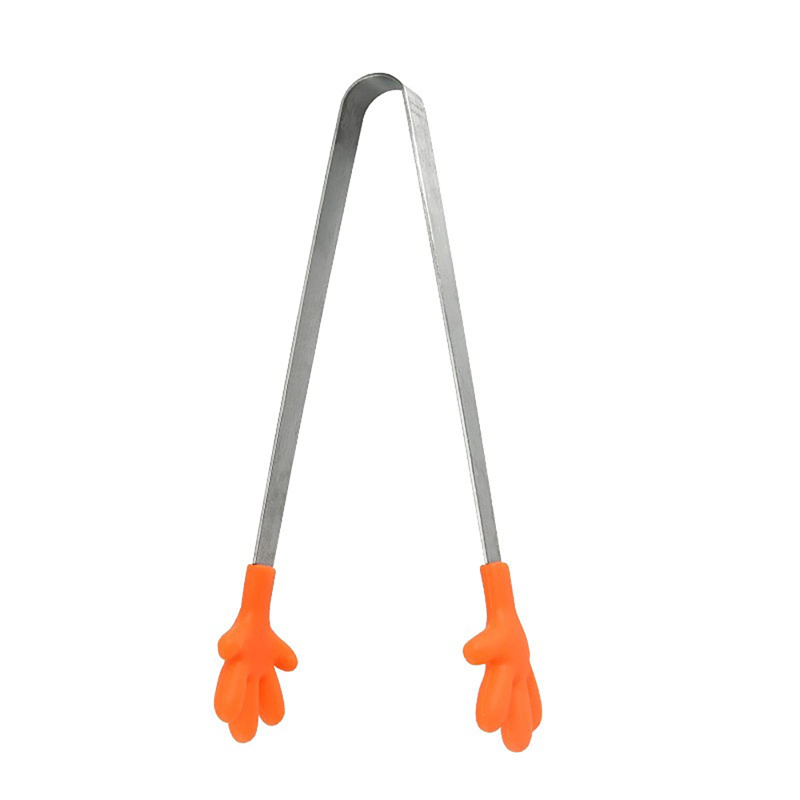 2pcs Silicone Mini Tongs, White 13cm – 2Pcs Heat-Resistant Non-Scratch ...