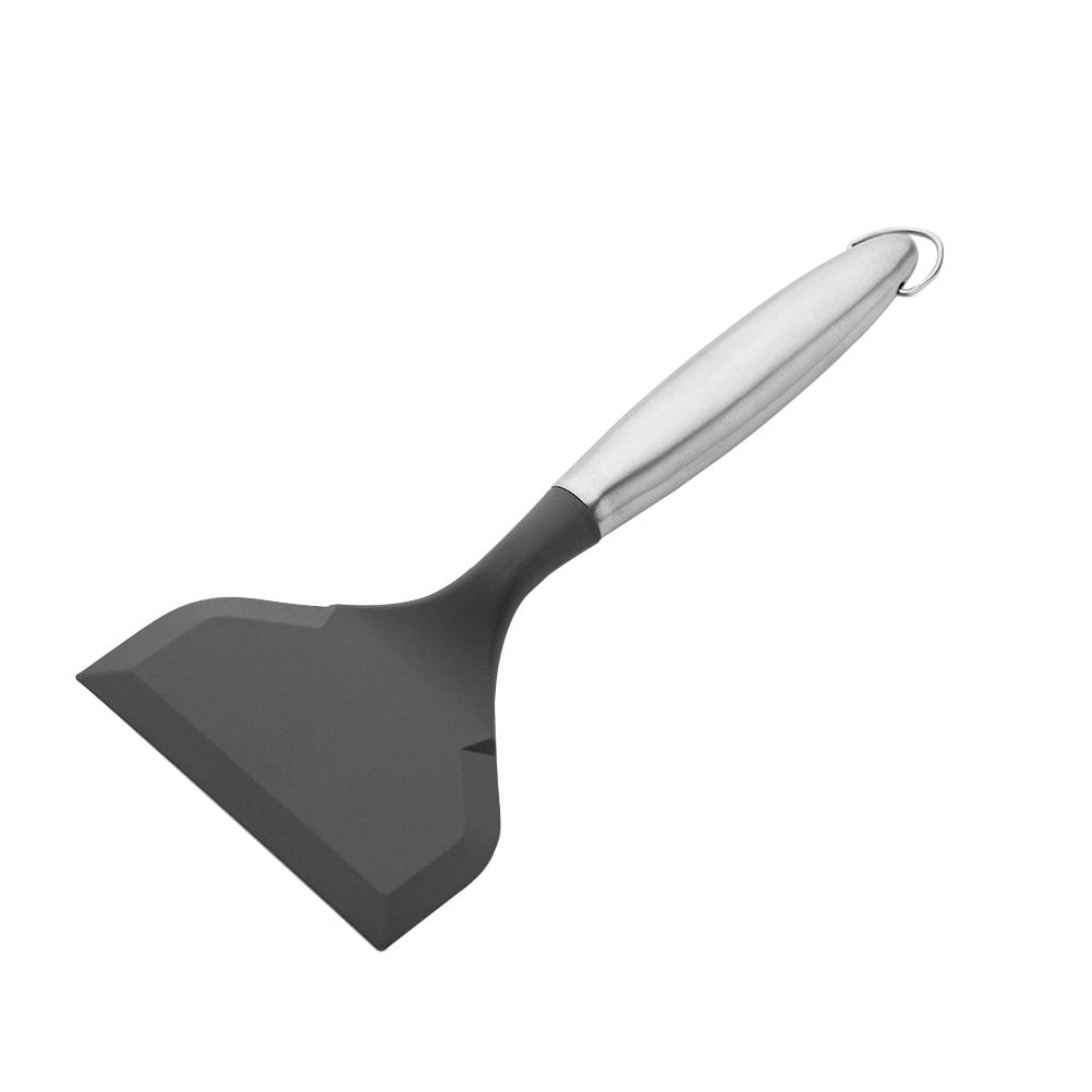 2pcs Silicone Spatula Stainless Steel Handle Spatula Restaurant Non ...