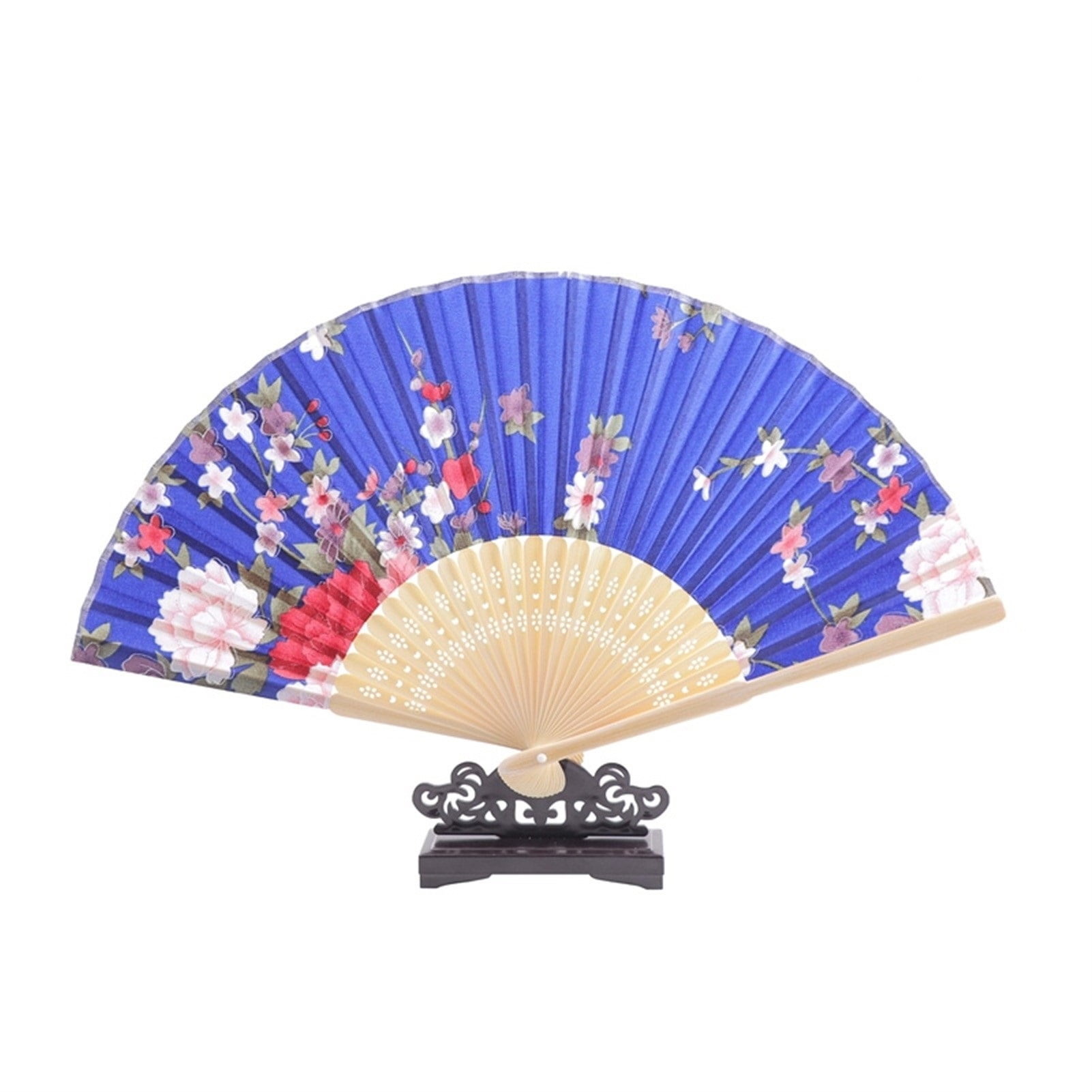 2pcs Silk Chinese Style Hand Fan Japanese Folding Fan Wedding Party ...