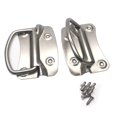 2pcs Silver 4 Inch Pull Ring Handle Nickel Plating Foldable Air Box ...
