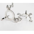 2pcs Silver-Plated Crystal Glass Ball Stand, Mini Air Plant Rack Holder ...