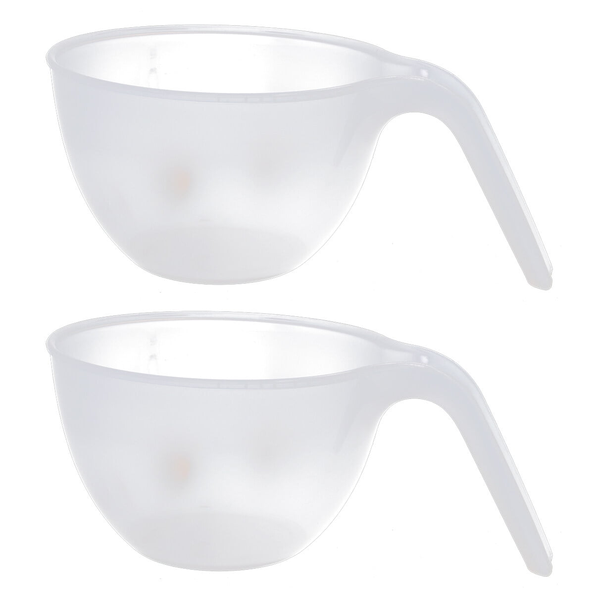 2pcs Simple Bowl Snacks Salad Bowl Plastic Sauce Mixing Bowl Microwave ...