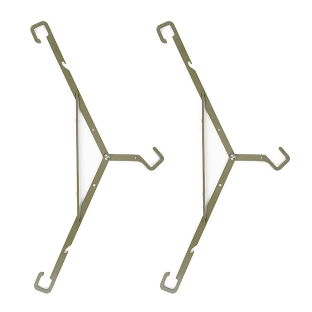 2pcs Simple Folded Hangers Clothes Drying Rack Retractable Mounted ...