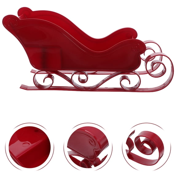 2pcs Simple Plastic Christmas Sleigh Ornament Christmas Tree Hanging ...
