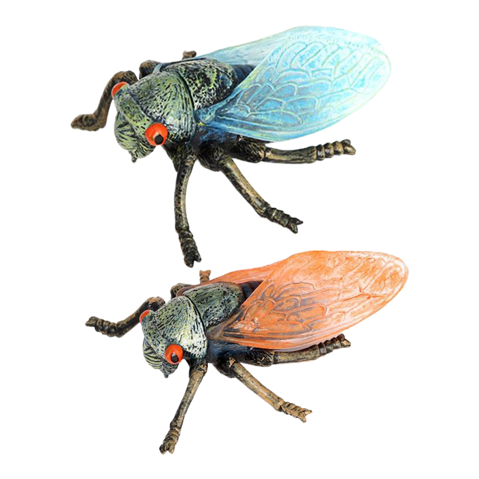 OUNONA Lifelike Cicadas Figurine Assorted Color Plastic for Home ...