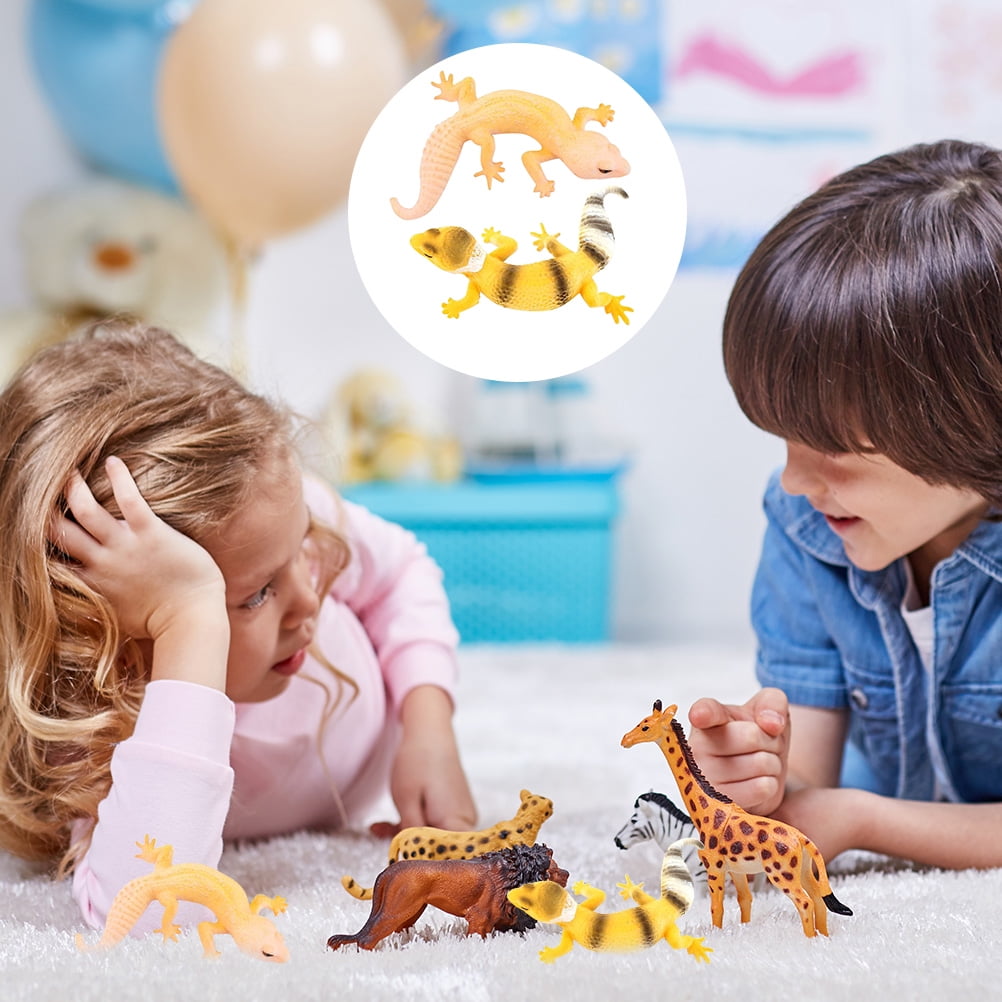 2pcs Simulation Realistic Lizard Figurines Fake Small Lizard Toy ...