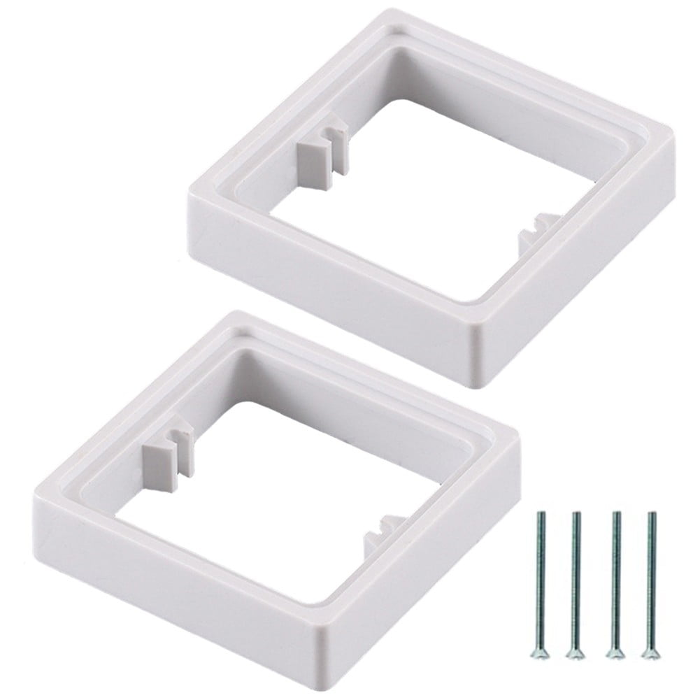 2pcs Single Socket Spacer 1 Gang Square Spacer Socket Surround Cover ...