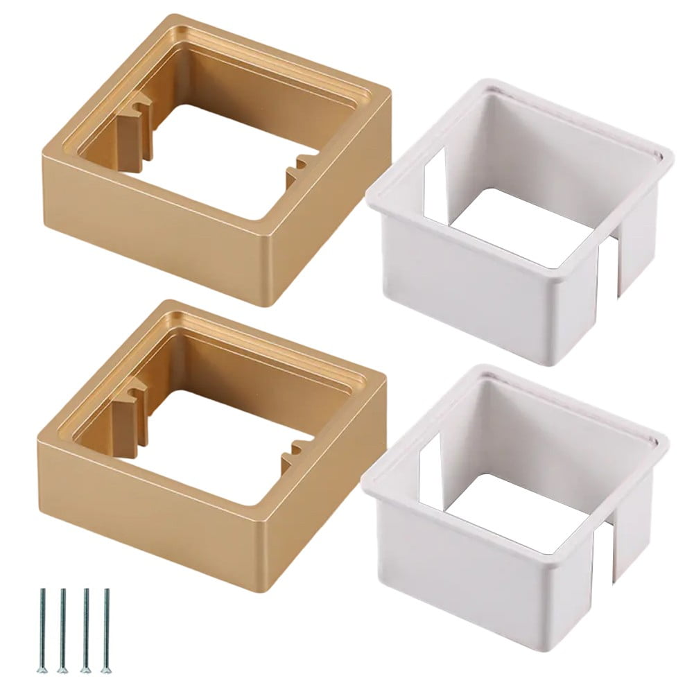 2pcs Single Socket Spacer Electrical Outlet Spacer Square with ...