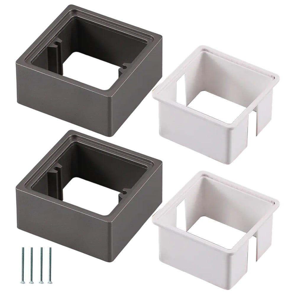 2pcs Single Socket Spacer Electrical Outlet Spacer Square with ...