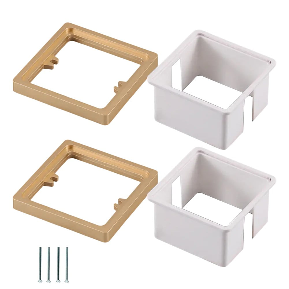 2pcs Single Socket Spacer Electrical Outlet Spacer Square with ...