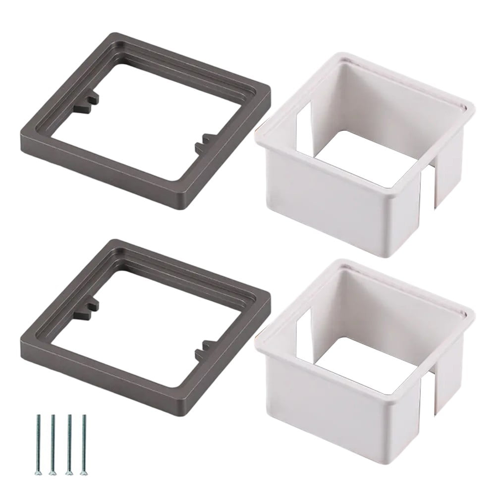 2Pcs Single Socket Spacer Electrical Outlet Spacer Square With ...