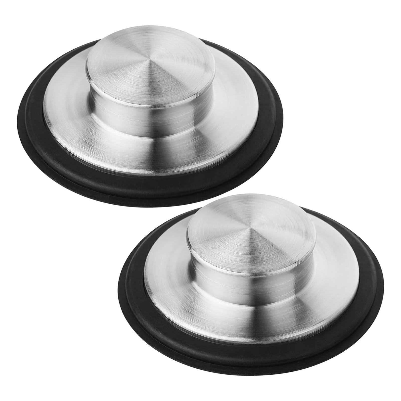 2pcs Sink Bath Plug 86mm Stainless Steel Chain Hook Simple Installation ...