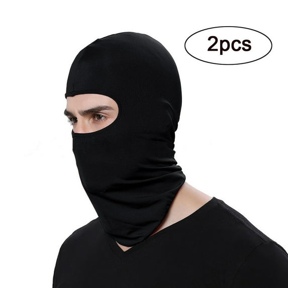 2pcs Ski Mask Full Face Motorcycle Mask Neck Gaiter Running Gear For ...
