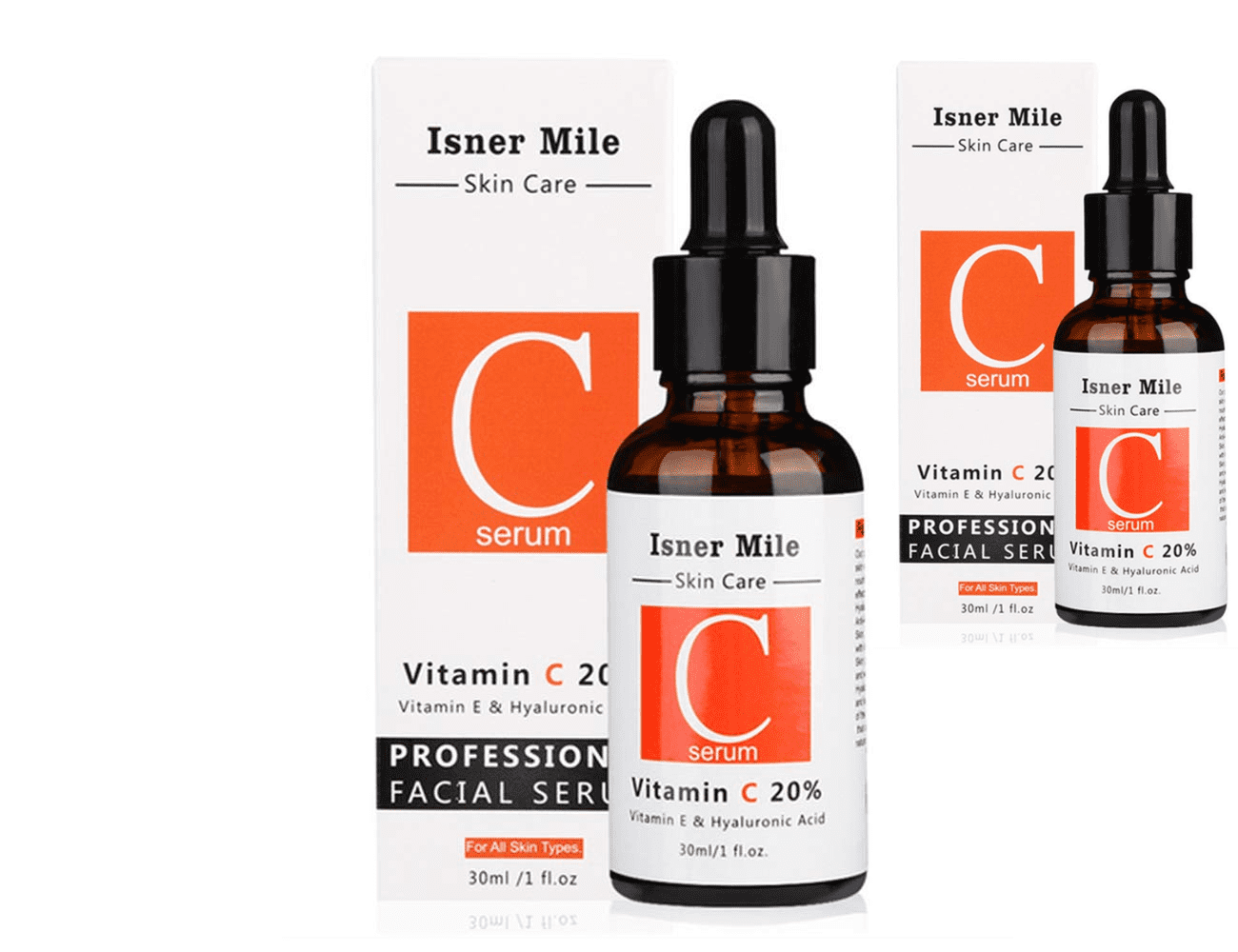 2pcs Skin Beauty Face Serum Vitamin C Niacinamide Hyaluronic Acid ...