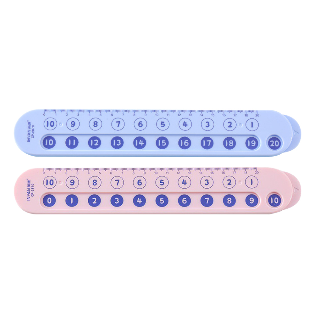 2pcs Slide Math Training Ruler for Kids Interactive Arithmetic Learning ...