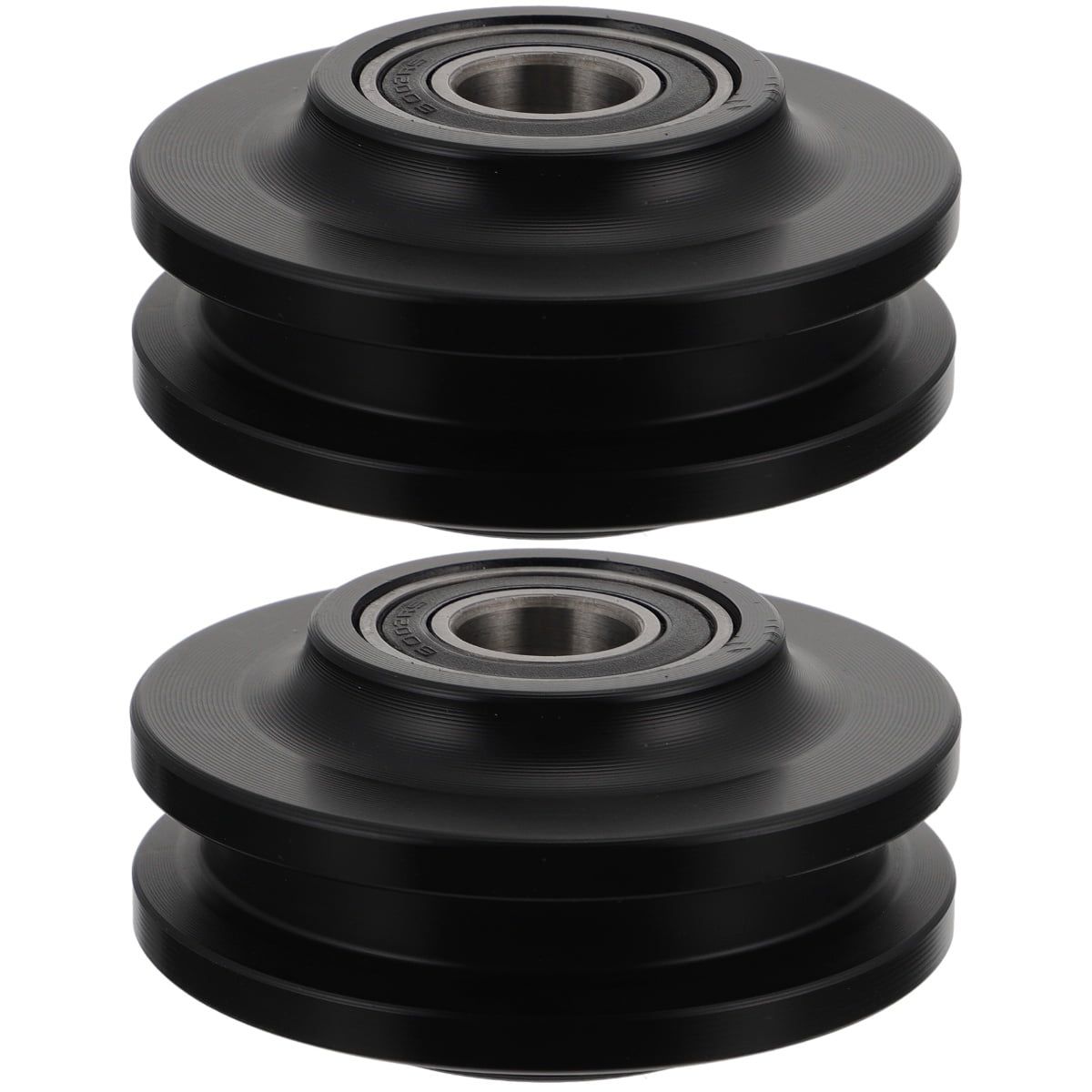 2pcs Sliding Barn Door Wheel U- Groove Guide Pulley Closet Roller ...
