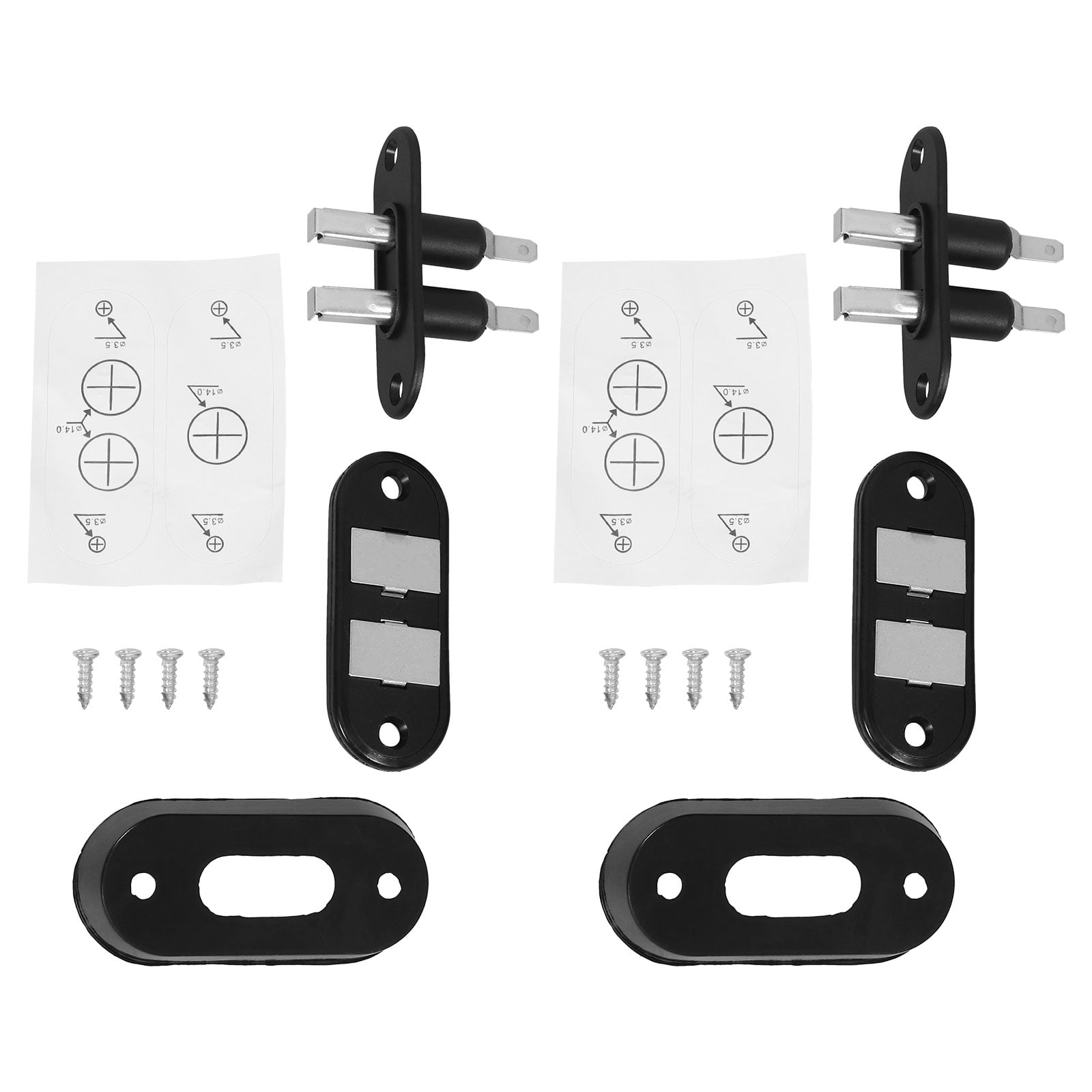 2pcs Sliding Door Lock Actuator Switches: Push Pull Door Lock With ...