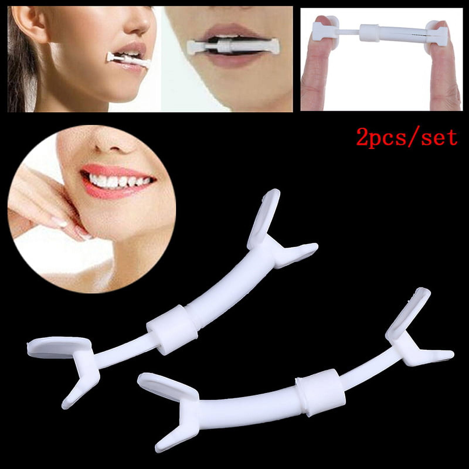2pcs Slim Mouth Piece Face Flex Smile Cheek Toner Facial Exerciser ...