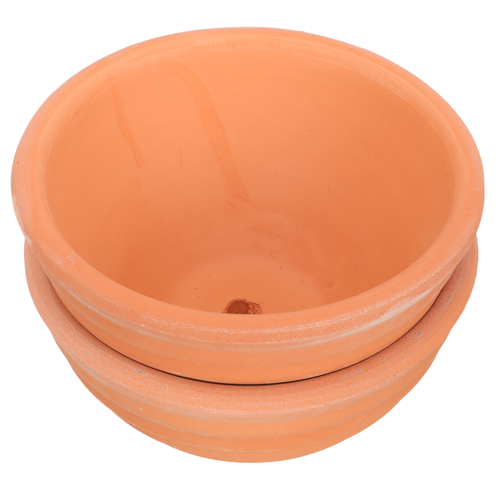 2pcs Small Clay Pots Clay Ceramic Pottery Planter Flower Nursery Cotta ...