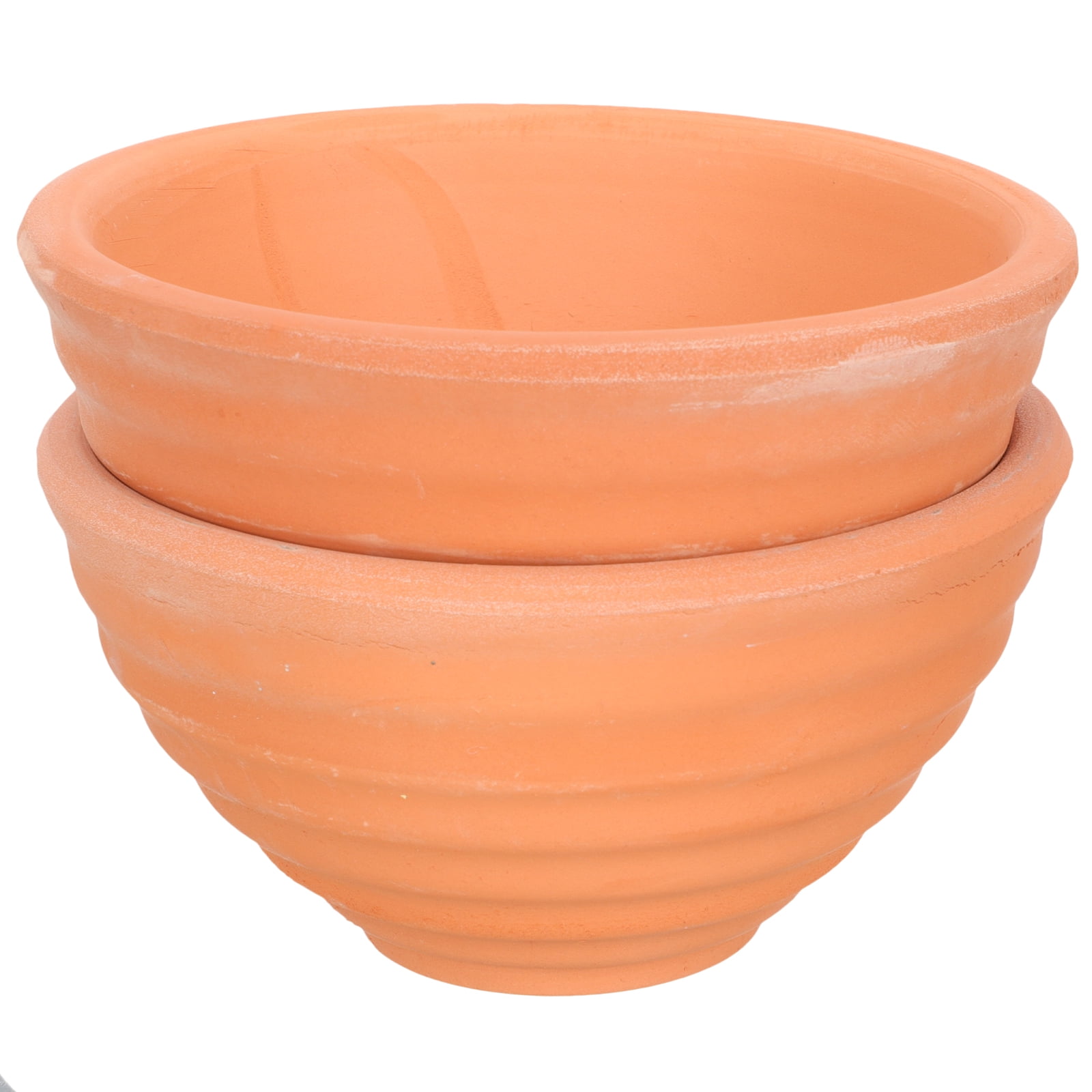 2pcs Small Clay Pots Clay Ceramic Pottery Planter Flower Nursery Cotta ...