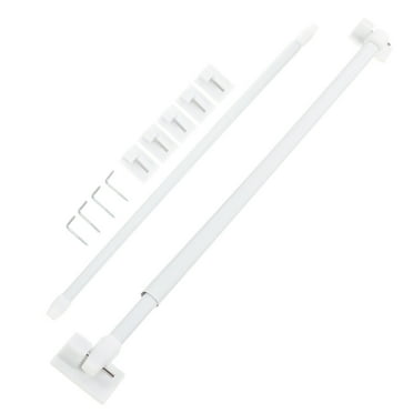 1/2/3 Pack Small Spring Tension Curtain Rod Thin Tension Rod No Drill ...
