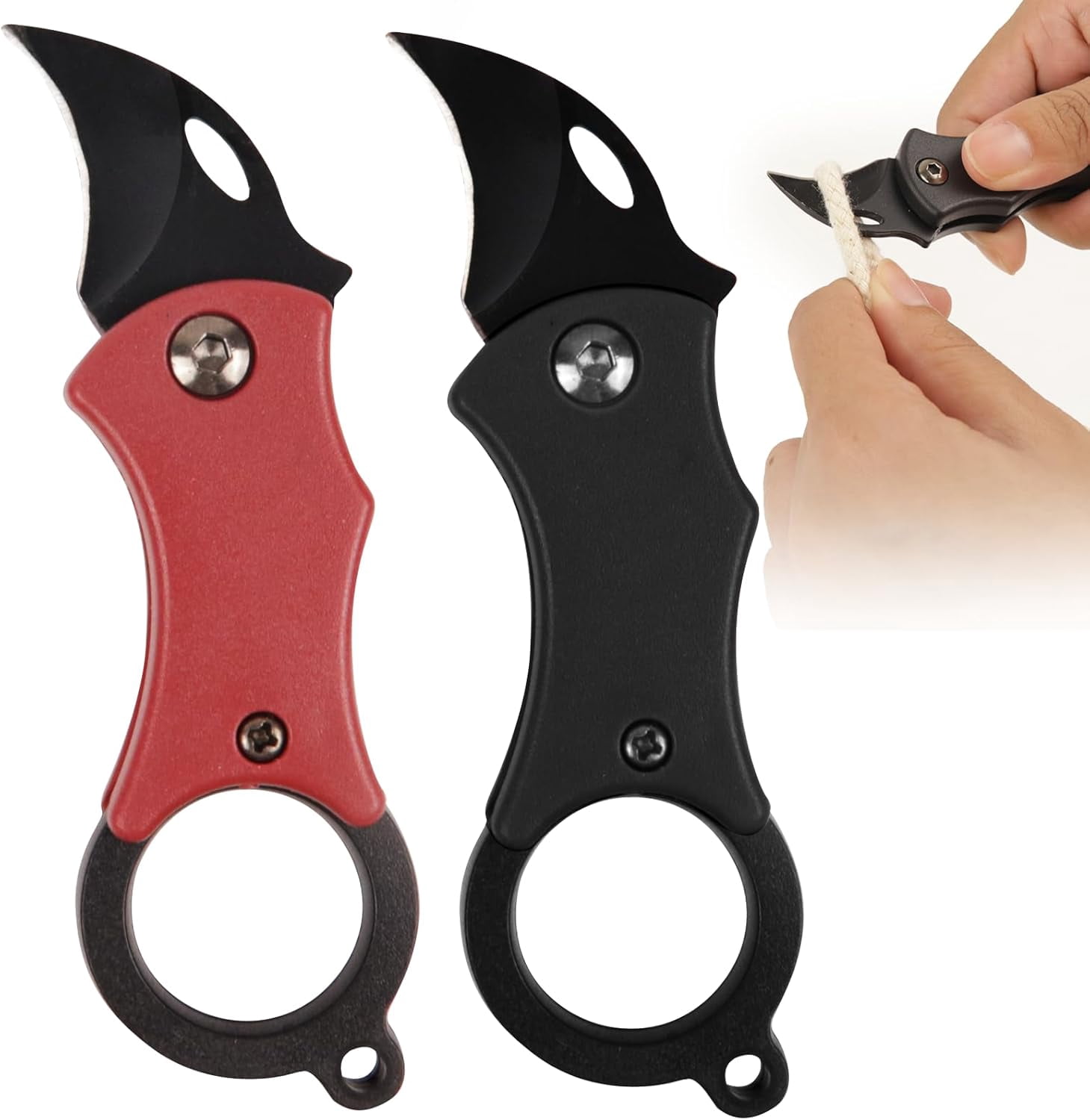 2pcs Small Pocket Knife Cutter Opener With 1 34Inch Blade ABS Colorful ...