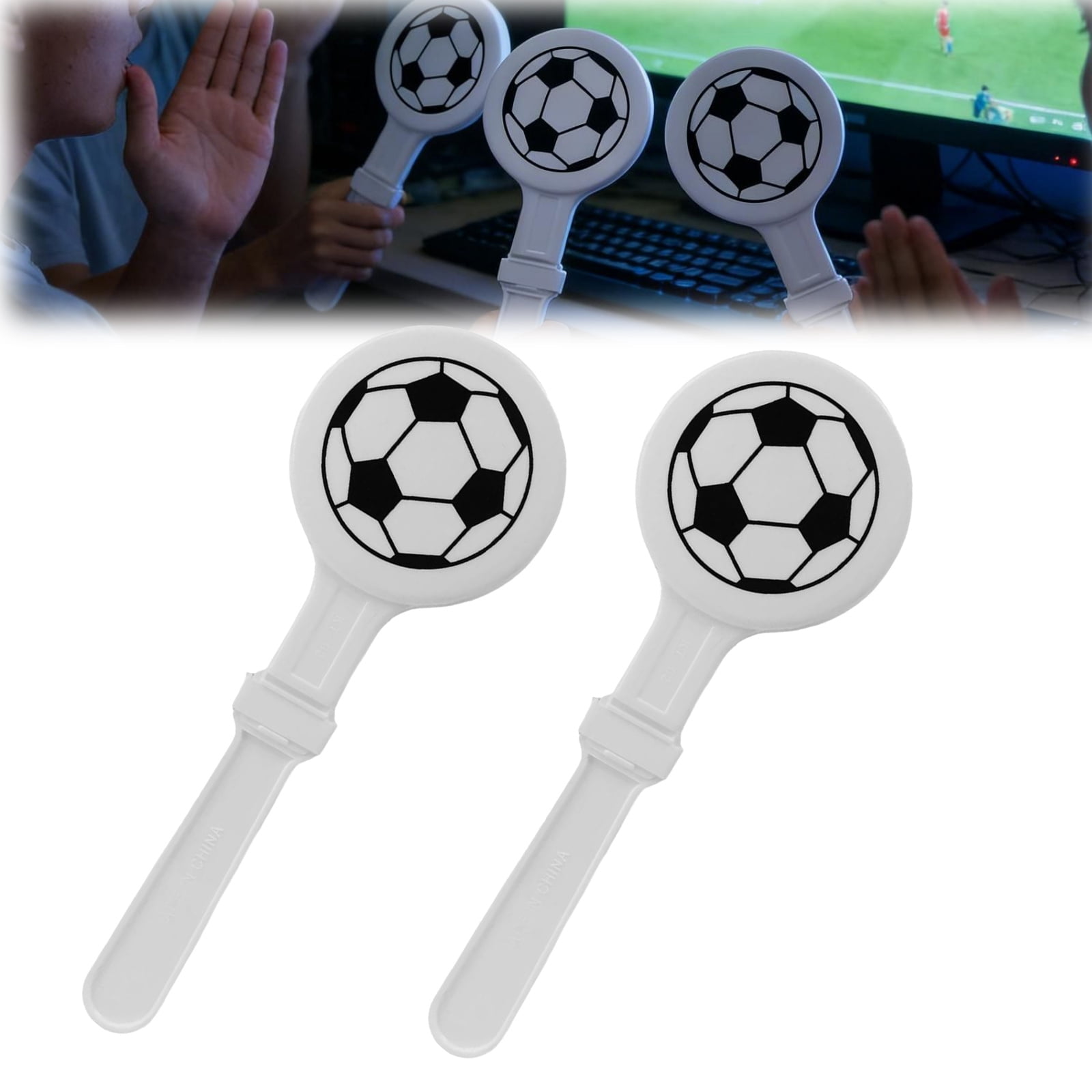 2pcs Soccer Noise Makers for Games Soccer Hand Clappers Noise Makers ...
