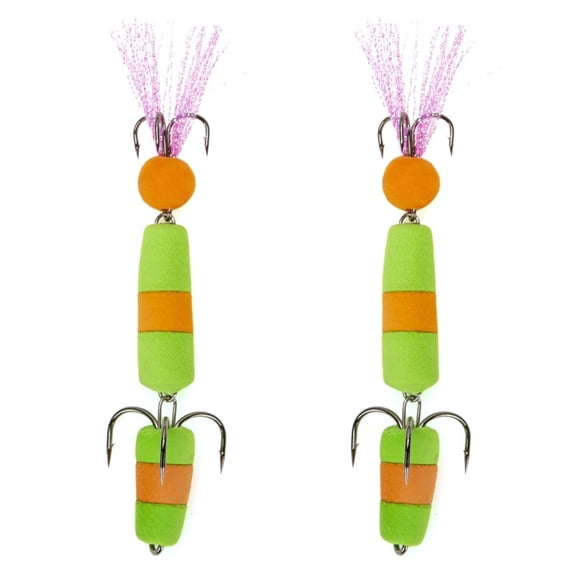 2pcs Soft Foam Fishing Lure Multi Jointed Artificial Baits Highly ...