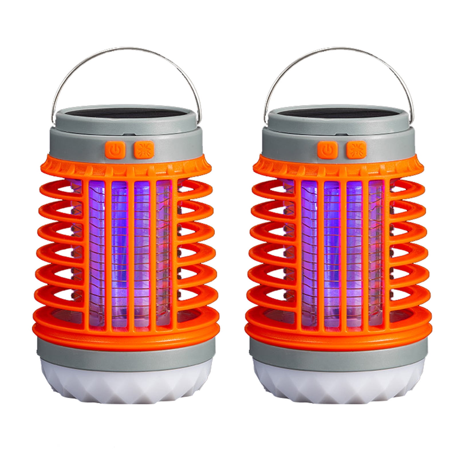 2pcs Solar Mosquito USB Lamp Insect Fly Light Trap Flashlight Of The ...