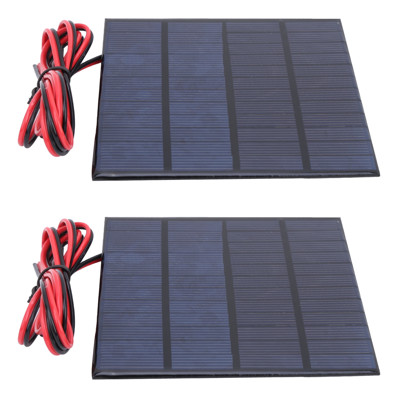 2pcs DC 12V 150mA Solar Panels, Portable Solar Battery Module with 1m ...