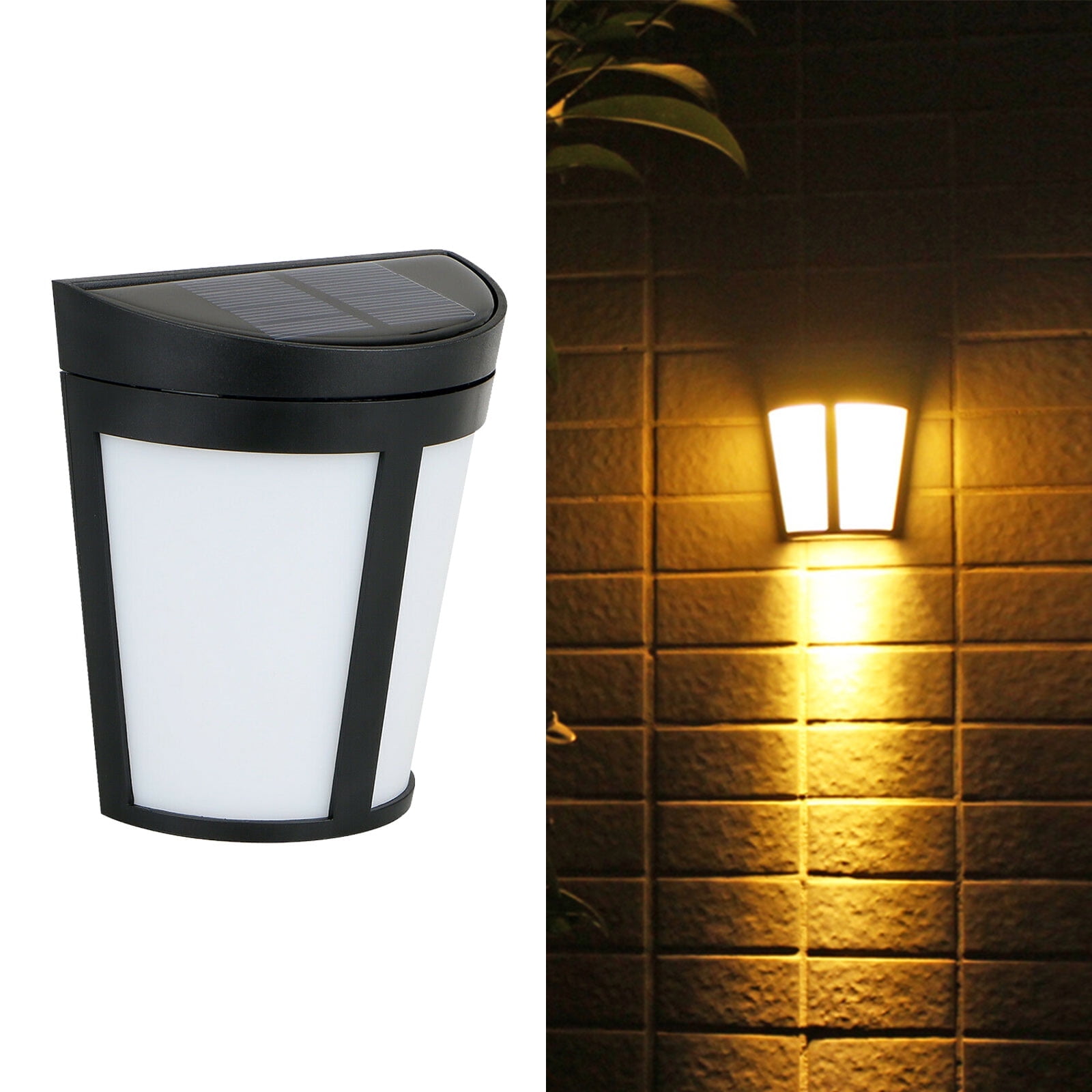 2pcs Solar Power LED Lights, Outdoor Waterproof Wall Lamp, Wall Mounted ...