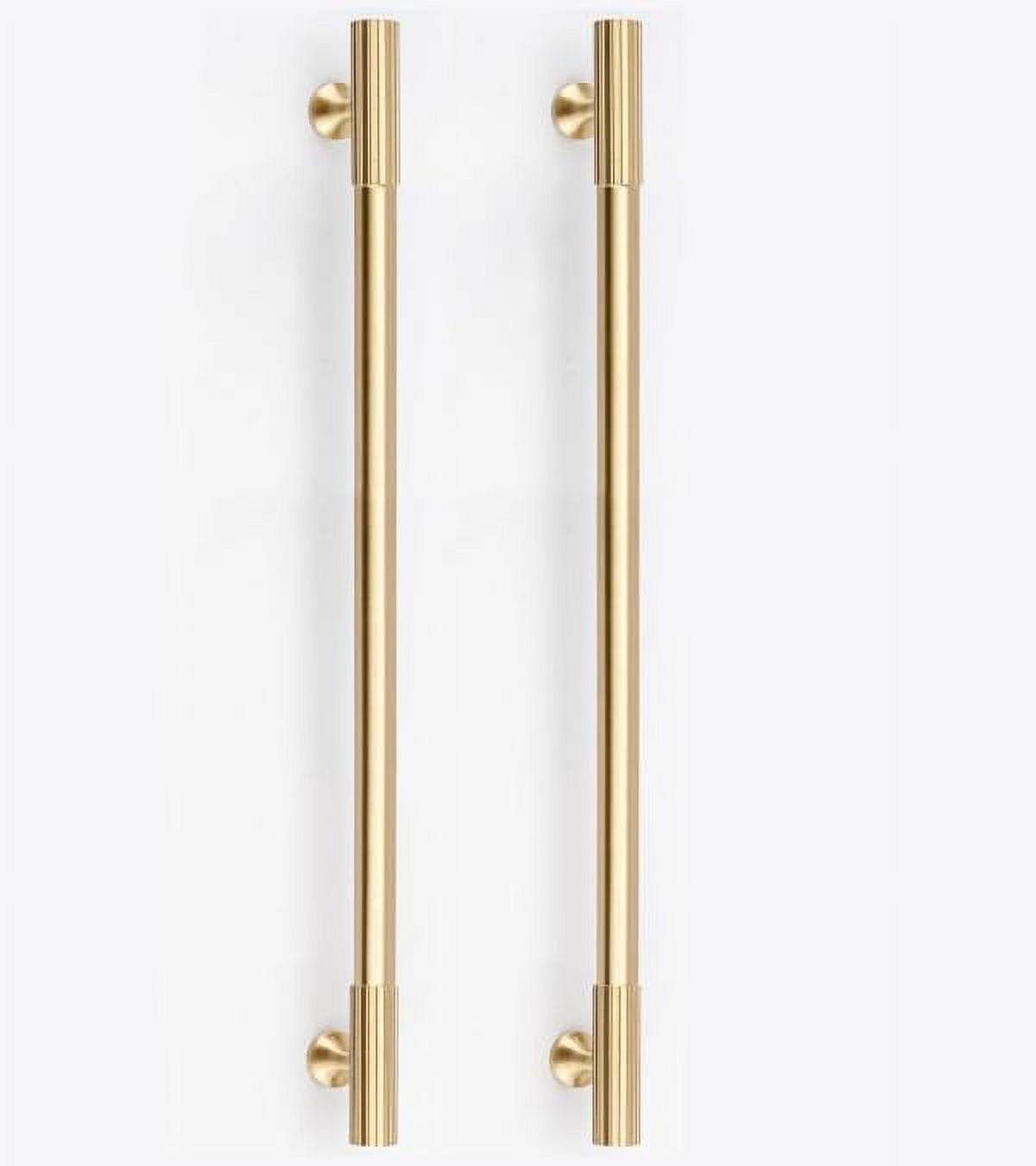 2pcs Solid Brass Gold Cabinet Pulls, 8-3/4 Inch Hole Centers for ...