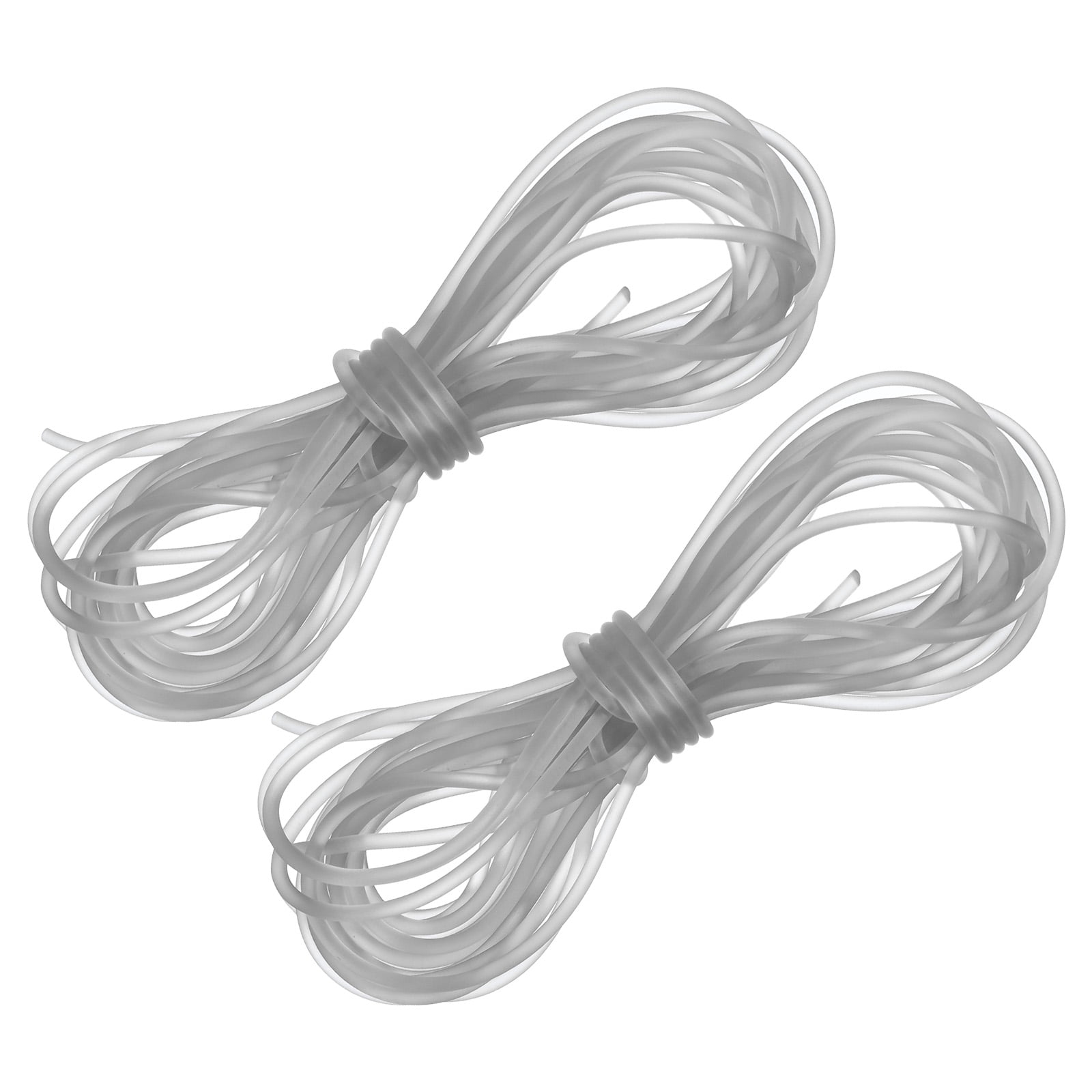 2pcs Solid Rubber Cord Tubing 2mm Dia 5.5 Yard Rubber Tube for Jewelry ...