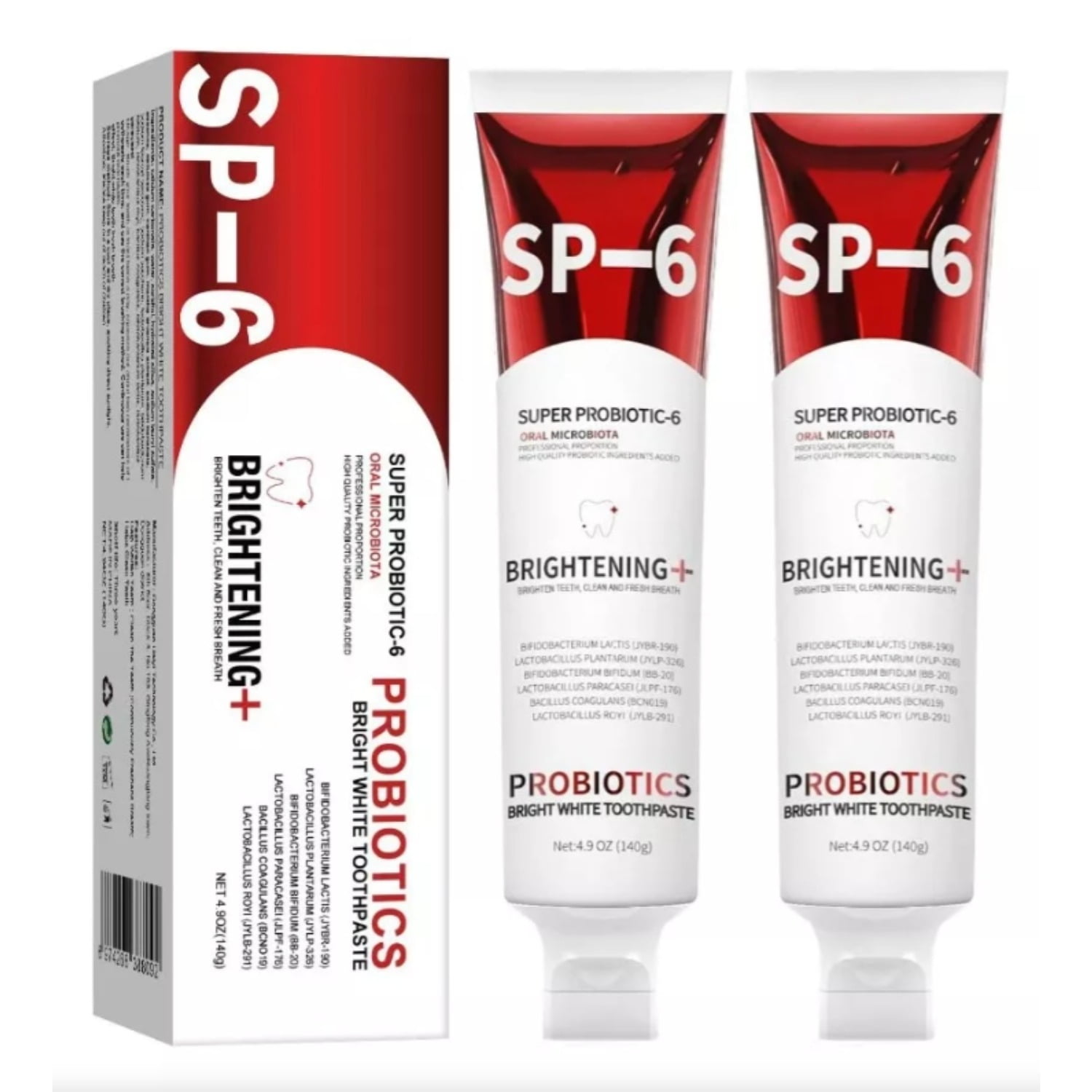 2pcs Sp-6 Probiotics Whitening Toothpaste,Sp-6 Ultra Whitening ...
